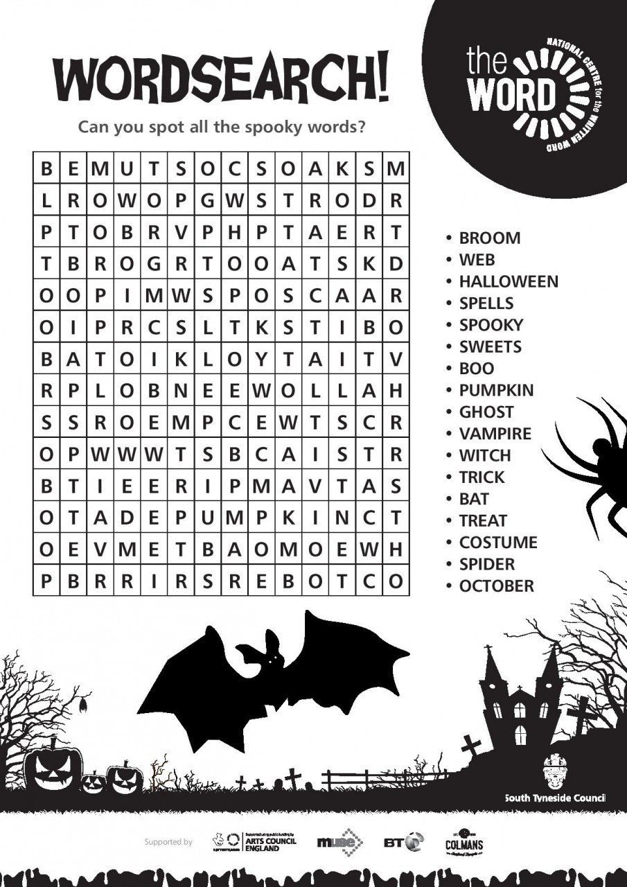 Halloween Activity Sheets | The Word, National Centre for the Written ...